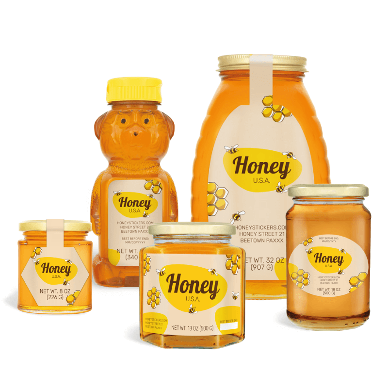 Honey Labels Design – Buzzy Buzz – us.honeystickers