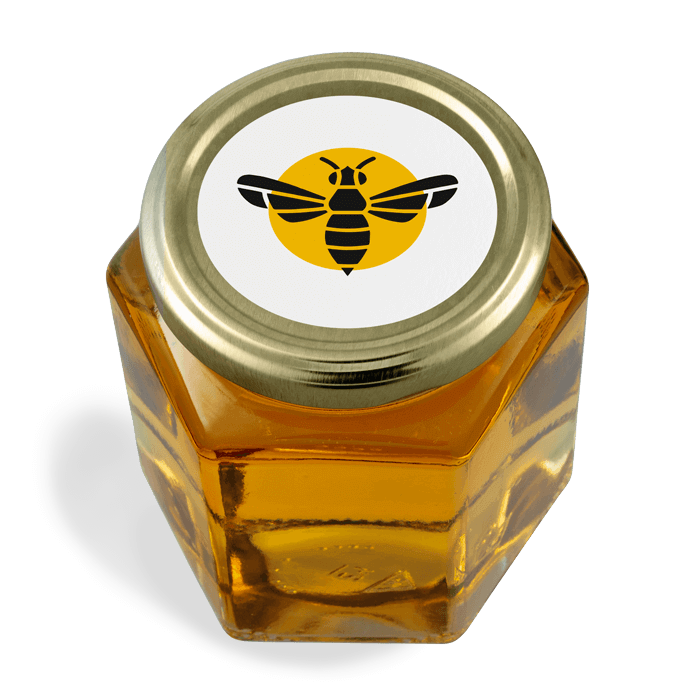 Round Honey Labels for 18oz Hexagonal Jar Lid – Charming Charly – us ...