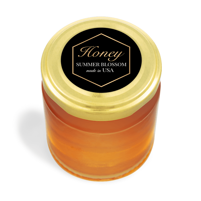 Round Honey Labels for 8oz Round Jar Lid – Noble Norman – us.honeystickers