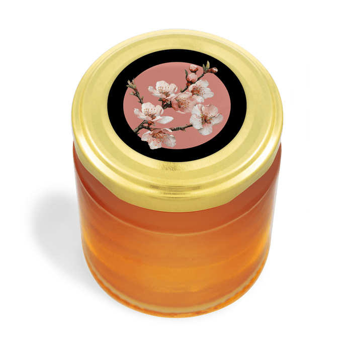Round Honey Labels for 8oz Round Jar Lid – Elegant Elena – us.honeystickers