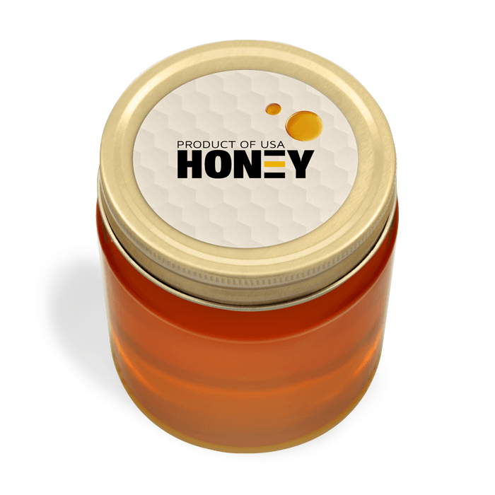 Round Honey Labels for 12oz Round Jar Lid – Sticky Steve – us.honeystickers