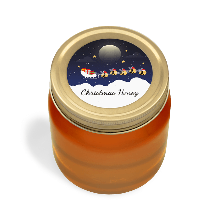 Round Honey Labels for 16oz Round Jar Lid – Cozy Cody – us.honeystickers