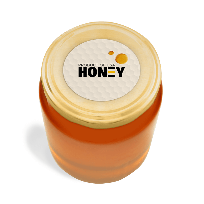 Round Honey Labels for 30oz Round Jar Lid – Sticky Steve – us.honeystickers