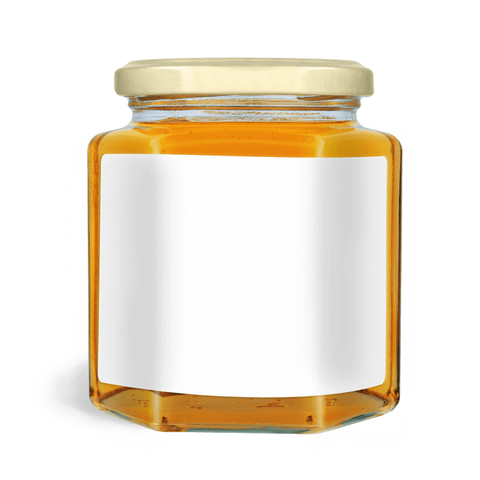 Rectangular Honey Labels for 18oz Hexagonal Jar – Free Freddie – us ...