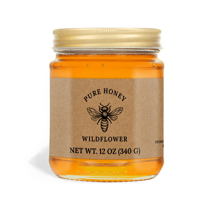 Rectangular Honey Labels for 12oz Round Jar – Natural Nadja – us ...