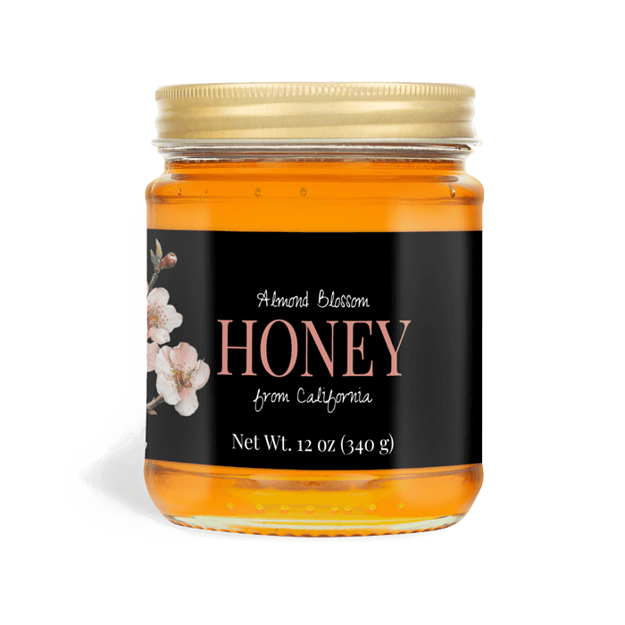 Rectangular Honey Labels for 12oz Round Jar – Elegant Elena – us ...