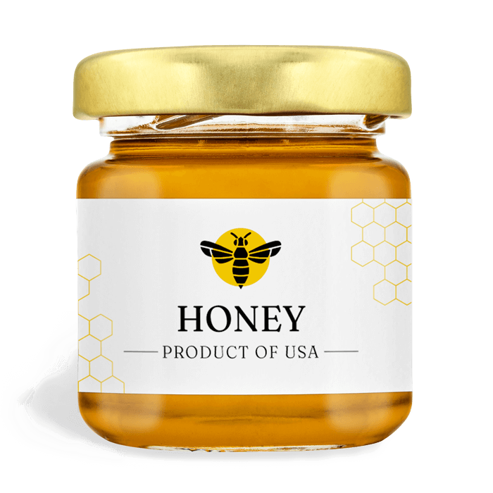 Rectangular Honey Labels for 2oz Round Jars – Charming Charly – us ...