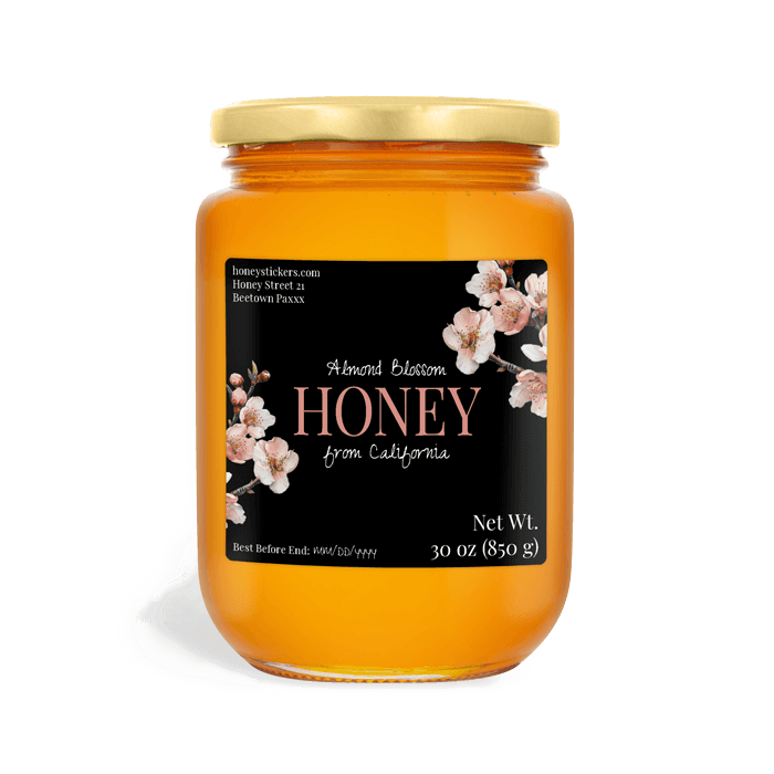 Rectangular Honey Labels for 30oz Round Jar – Elegant Elena – us ...