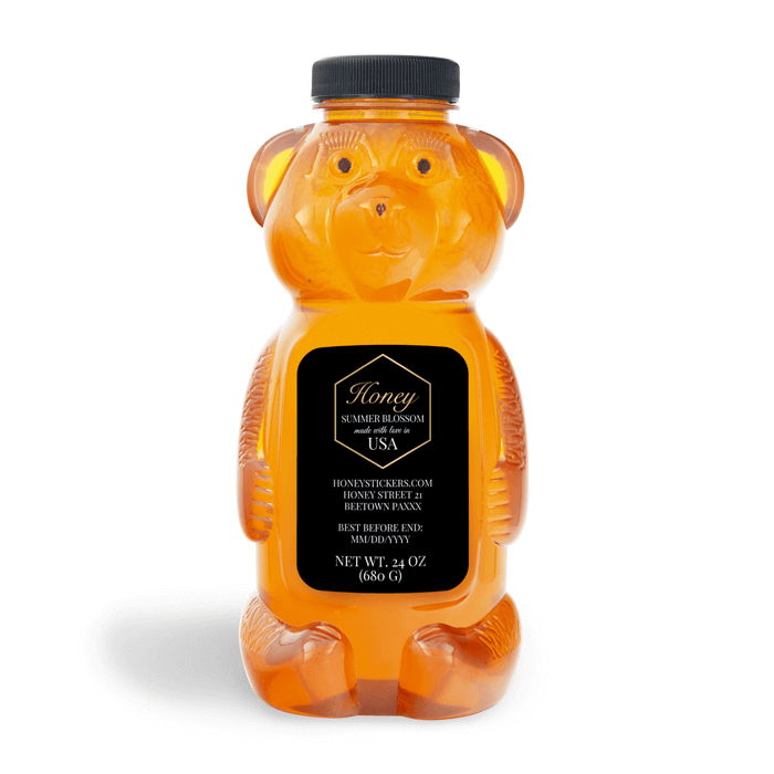 Rectangle Honey Labels Portrait for 24oz Bear Jar – Noble Norman – us ...