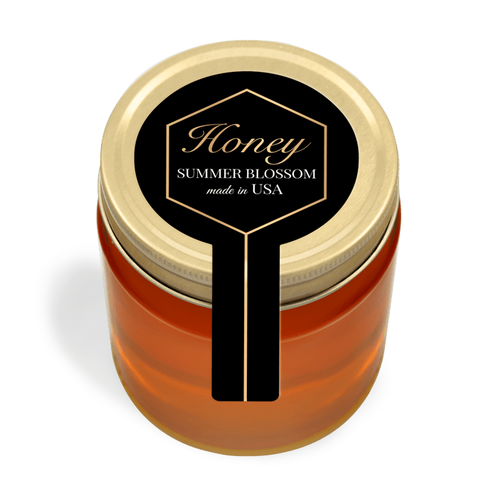 Tamper Seal Honey Labels for 12oz Round Jar – Noble Norman – us ...