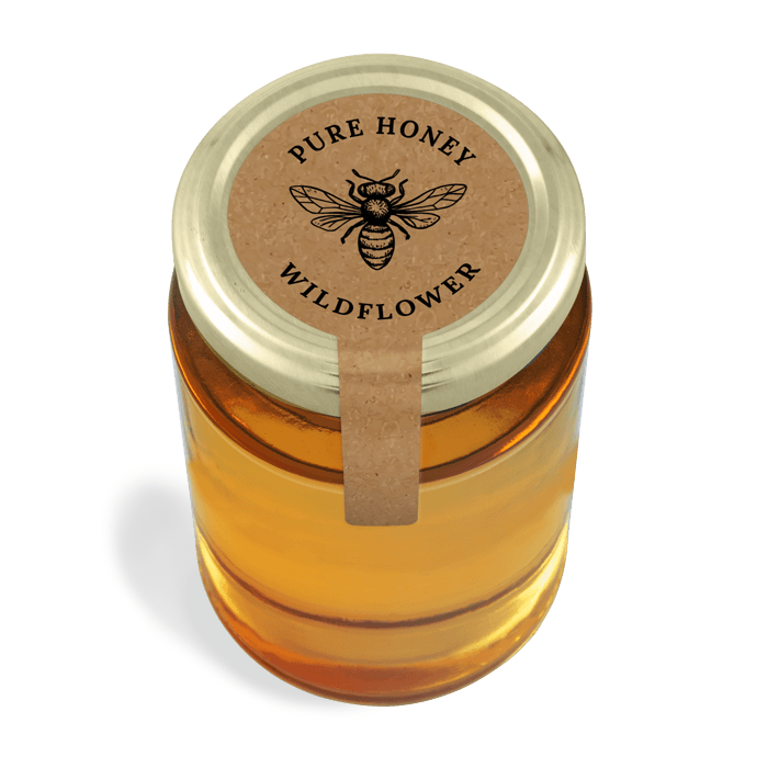 Tamper Seal Honey Labels for 18oz Round Jar – Natural Nadja – us ...