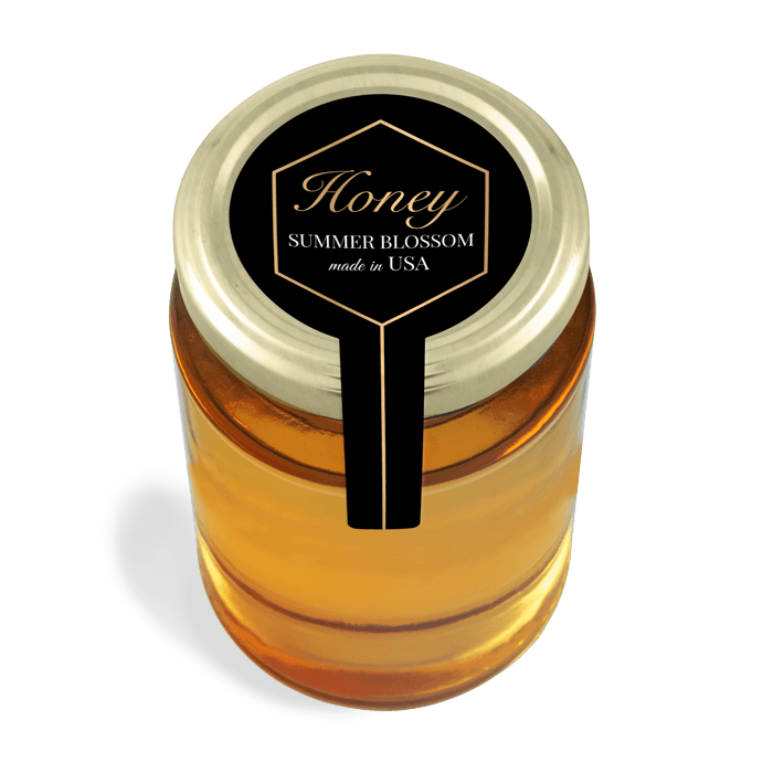 Tamper Seal Honey Labels for 18oz Round Jar – Noble Norman – us ...