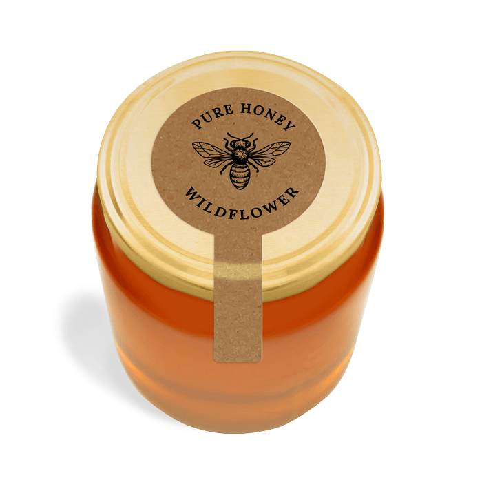 Tamper Seal Honey Labels for 30oz Round Jar – Natural Nadja – us ...