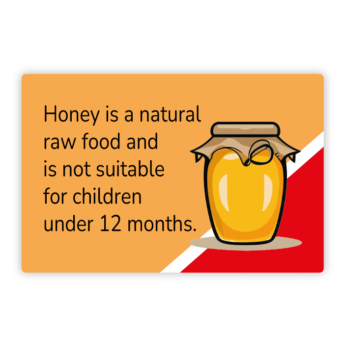 Rectangle Disclaimer Stickers for Your Honey Jar – Consumption Warning ...