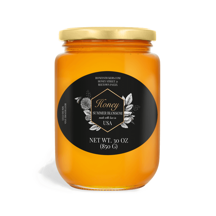 Wide Oval Honey Labels for 30oz Round Jar – Noble Norman – us.honeystickers